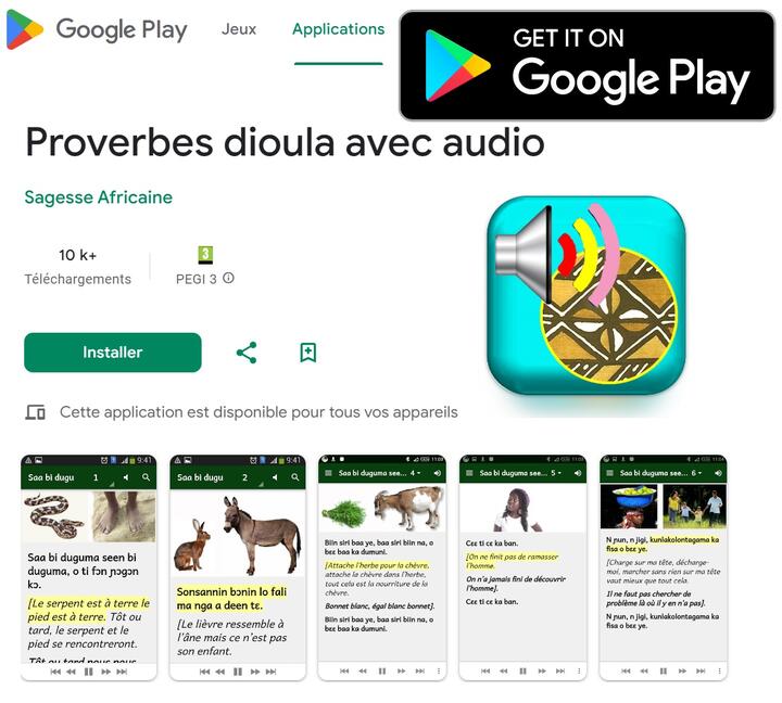 Dioula proverbs with French explication | Moore Burkina Faso